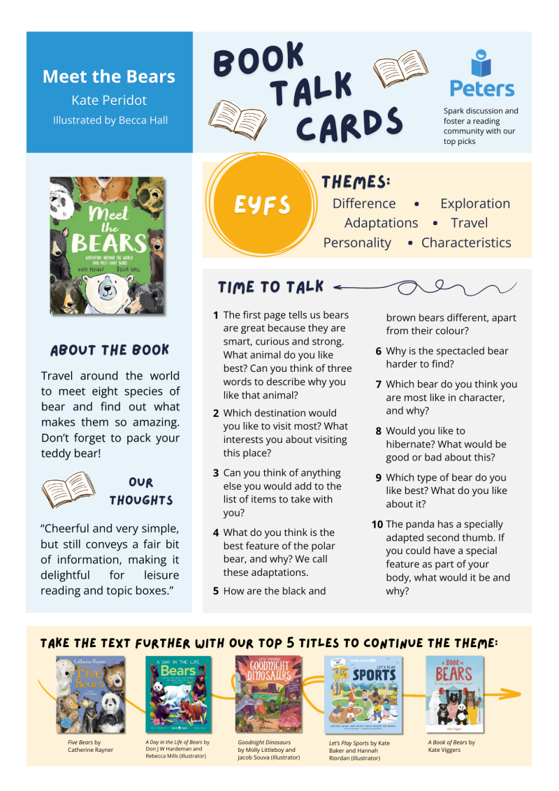 Book Talk Cards | The Reading Framework - Peters
