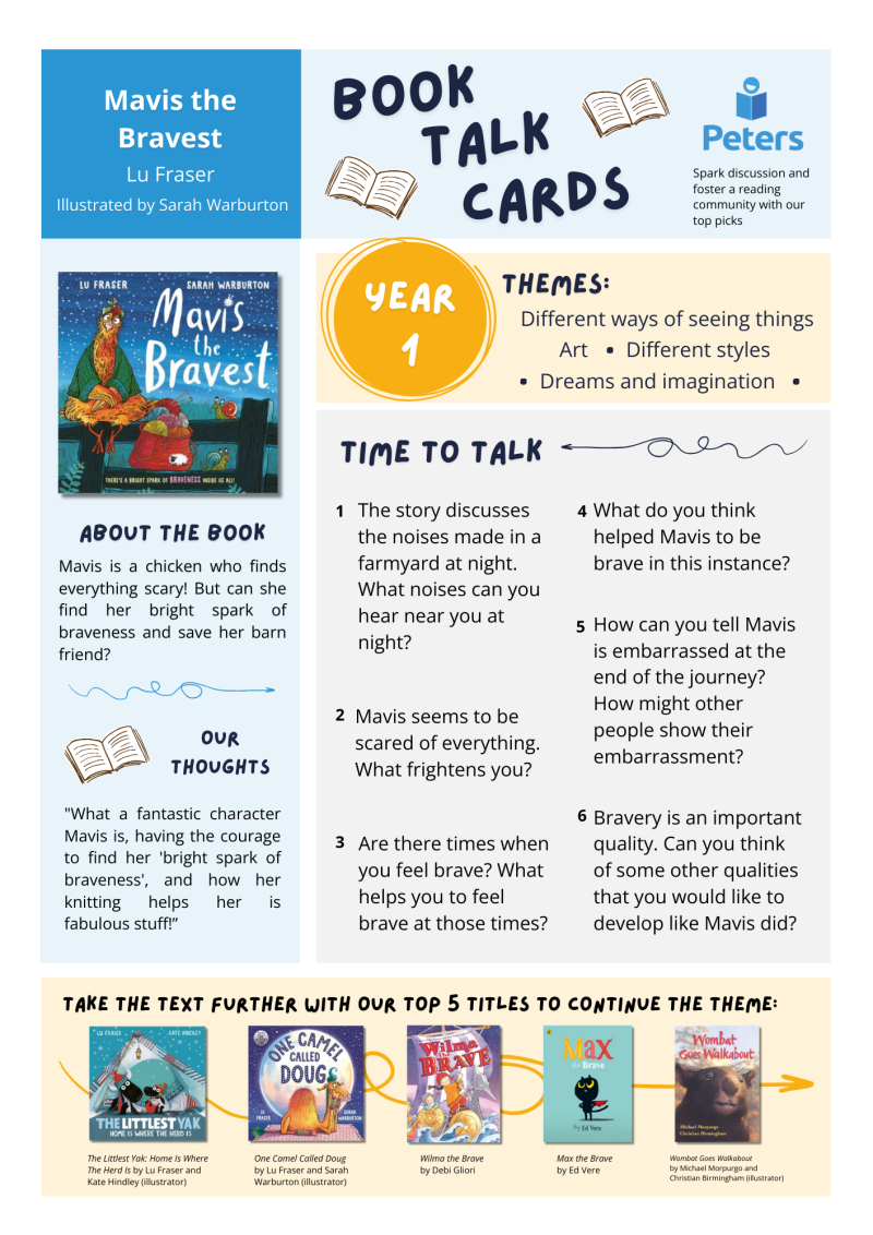 Book Talk Cards | The Reading Framework - Peters