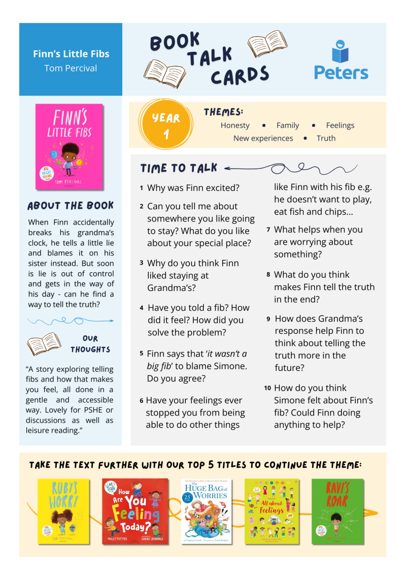 Book Talk Cards | The Reading Framework - Peters
