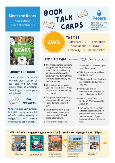 Book Talk Cards | The Reading Framework - Peters