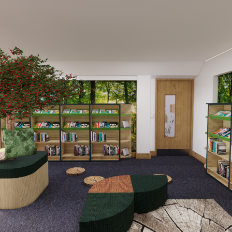 Rowan Preparatory School | Interior Design for Libraries - Peters