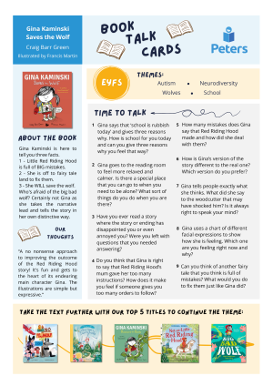 Book Talk Cards | The Reading Framework - Peters