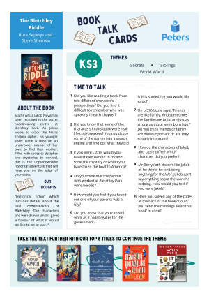 Book Talk Cards | The Reading Framework - Peters