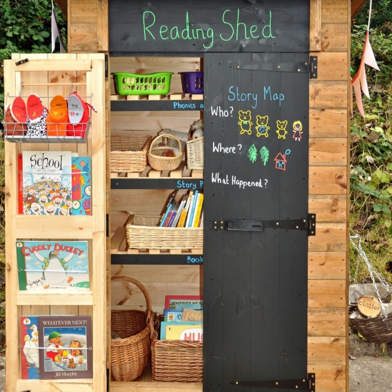 Outdoor Reading Shed | Outdoor Classroom Storage - Peters
