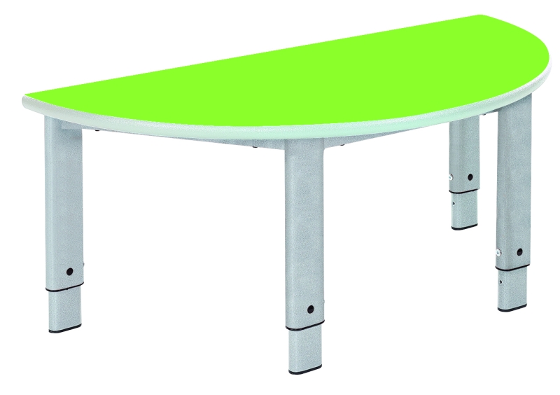 Semi-circle height adjustable table - Peters