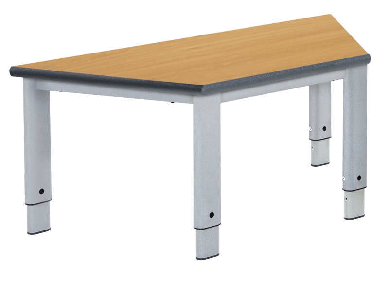 Trapezoidal height adjustable table - Peters