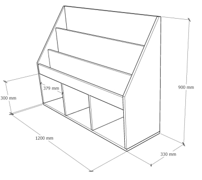 Pastel picture book display - Peters